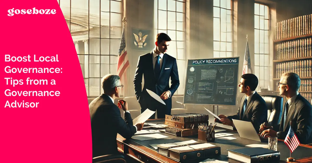 Boost Local Governance: Tips from a Governance Advisor - GoseBoze